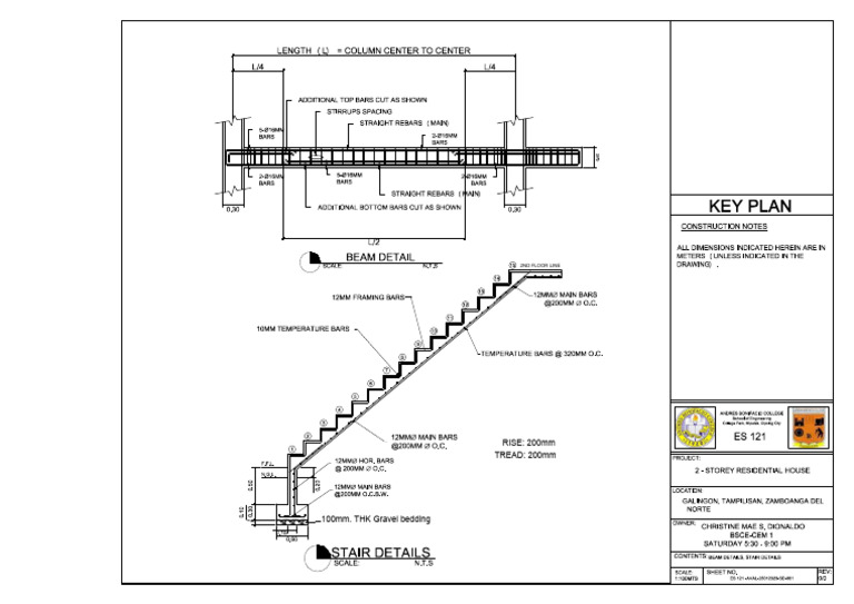 Stair and Beam Details 250821 162125 | PDF