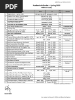 TUT 2025 Academic Core Calendar | PDF | Academic Term