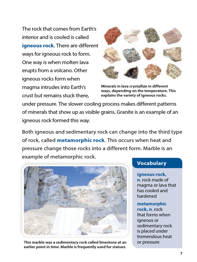 EarthProcesses - 13 18 | PDF | Rock (Geology) | Igneous Rock