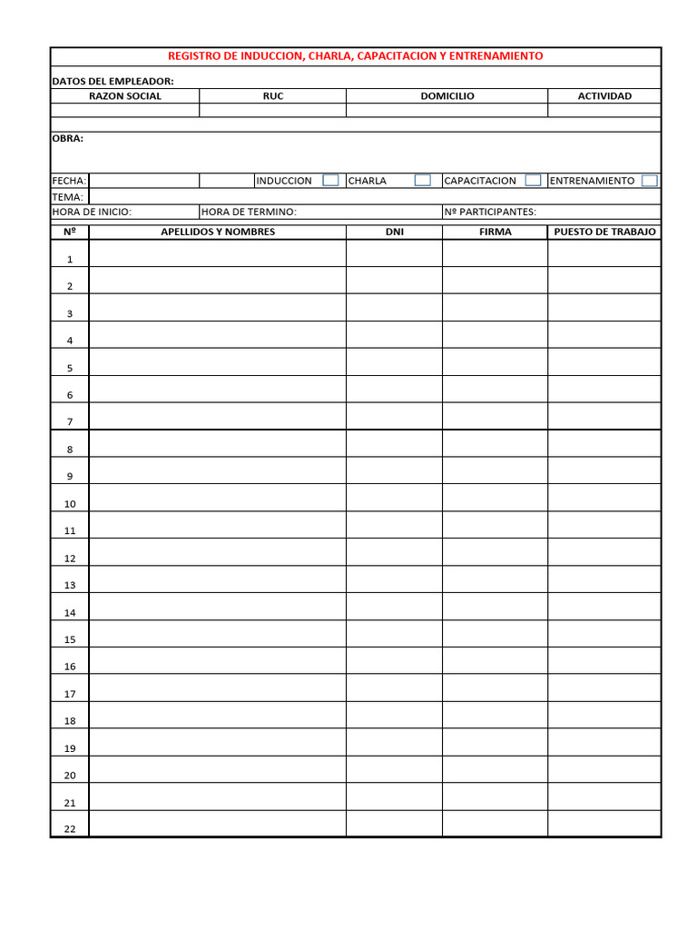Formato Charla 5 | PDF