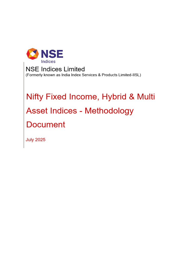Method NIFTY Fixed Income Indices | PDF | Bonds (Finance) | Bond Credit ...