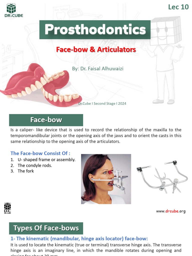 Face-bow and Articulators Overview | PDF | Dental Anatomy | Dentistry