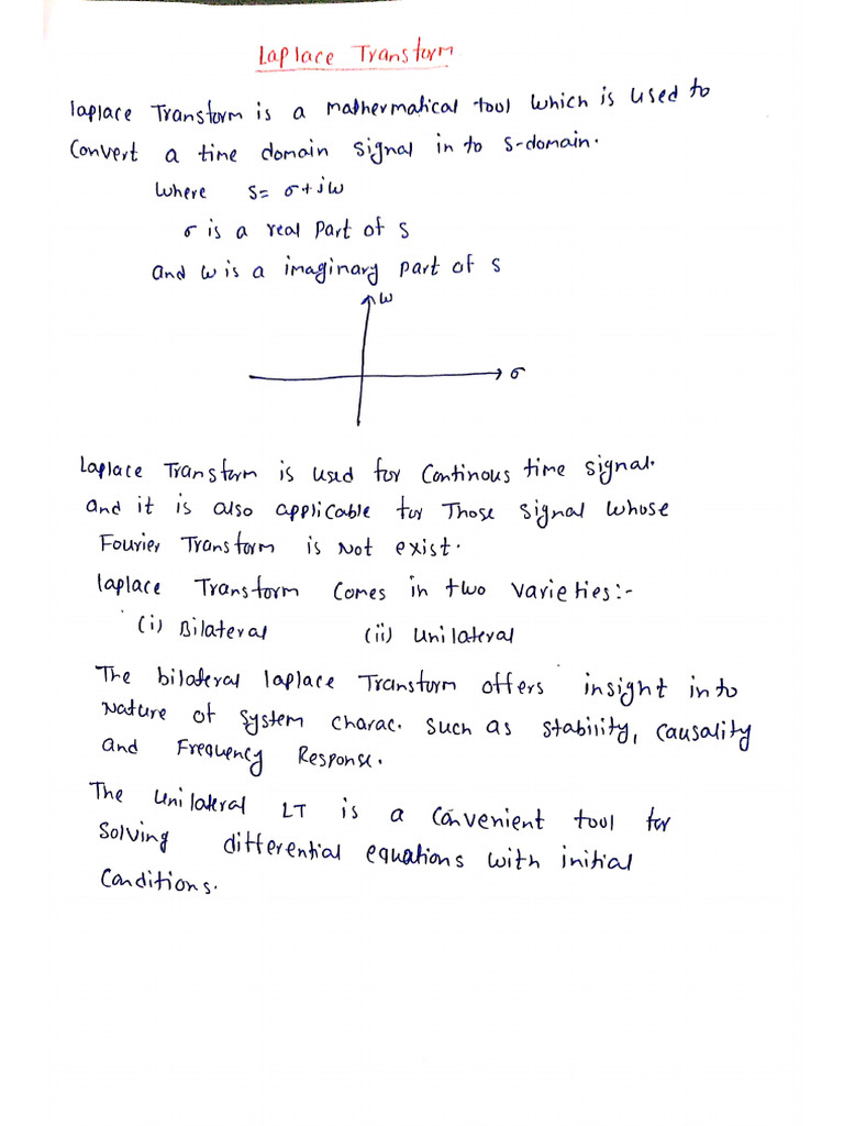 S-S Unit 4 Laplace Transform by Raj Kumar Jain | PDF