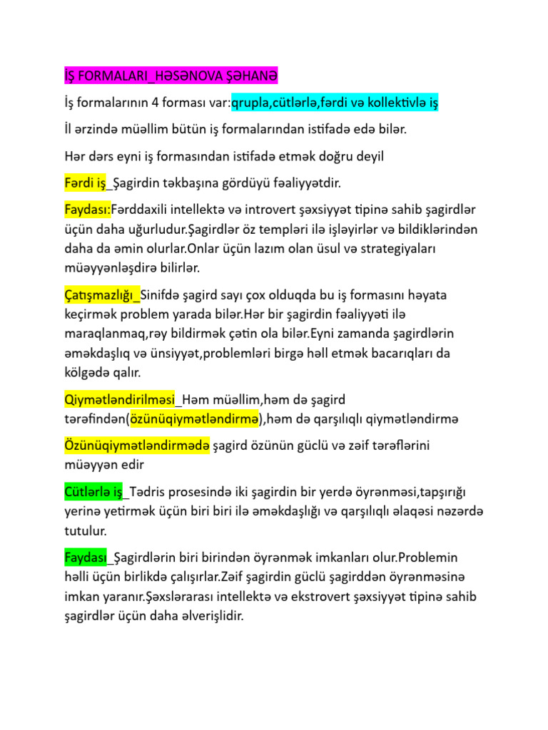 İş Formalari | PDF
