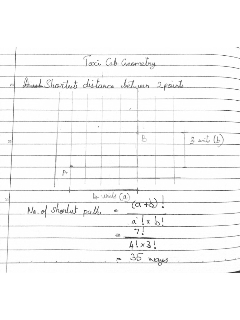 Taxi Cab Geometry | PDF