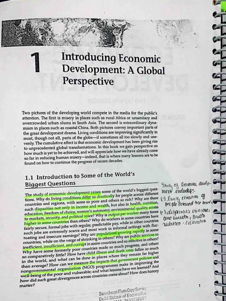 Development Eco Chapter 1 | PDF