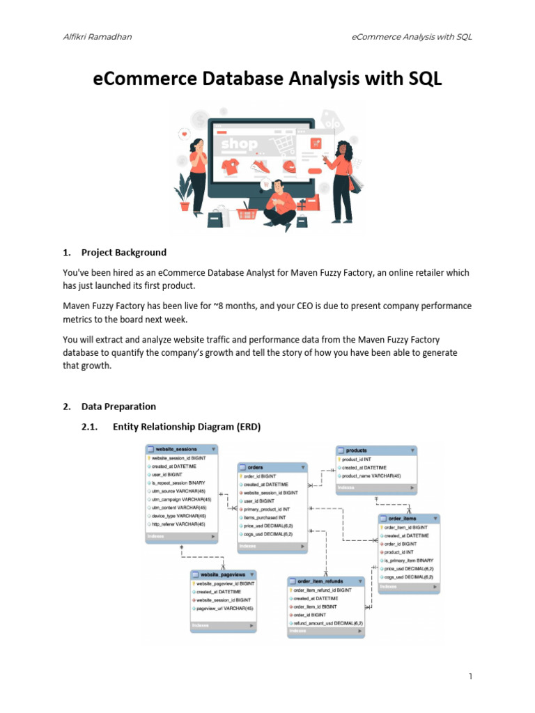 ECommerce Database Analysis With SQL | PDF | Databases | Data Management