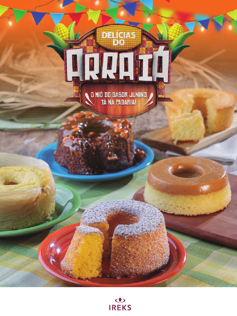 Receitas de Cakes com IREKS: Fubá, Pamonha e Mais | PDF | Pães | Massa