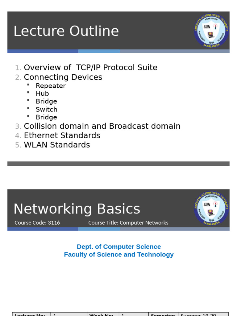 TCP/IP Networking Basics Overview | PDF | Internet Protocol Suite ...