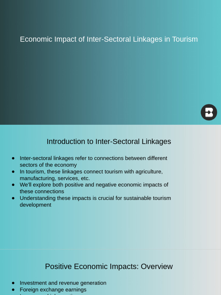 Economic Impacts of Tourism Linkages | PDF | Cost Of Living | Tourism