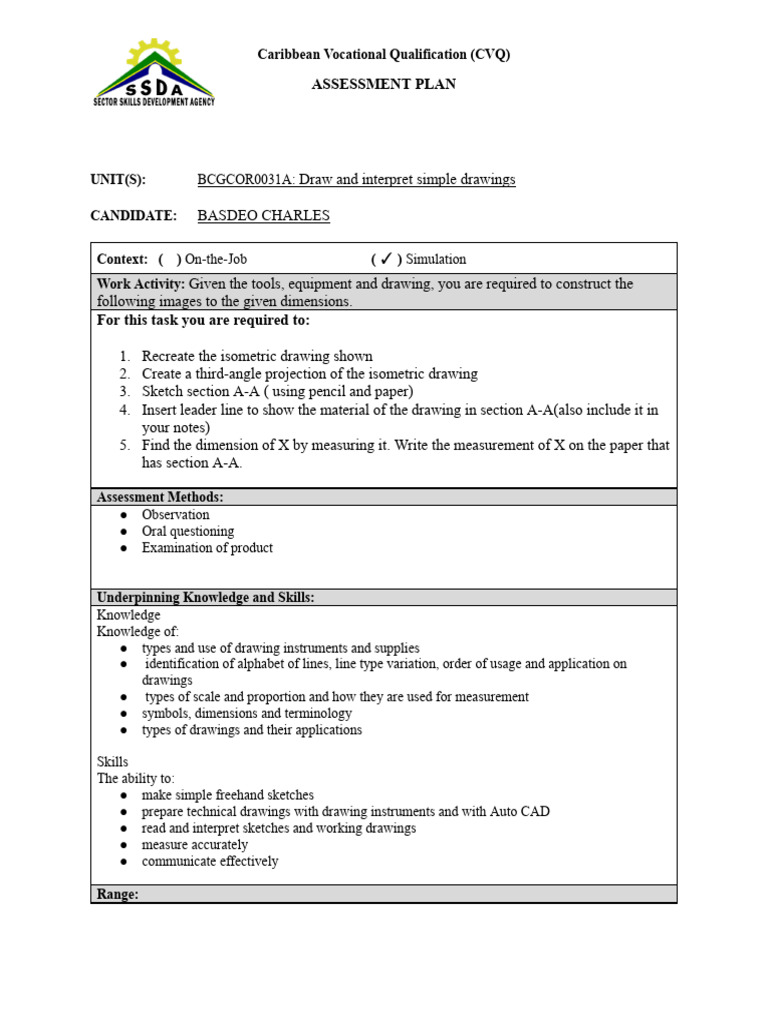 Assessment Plan General Construction | PDF | Drawing | Circle