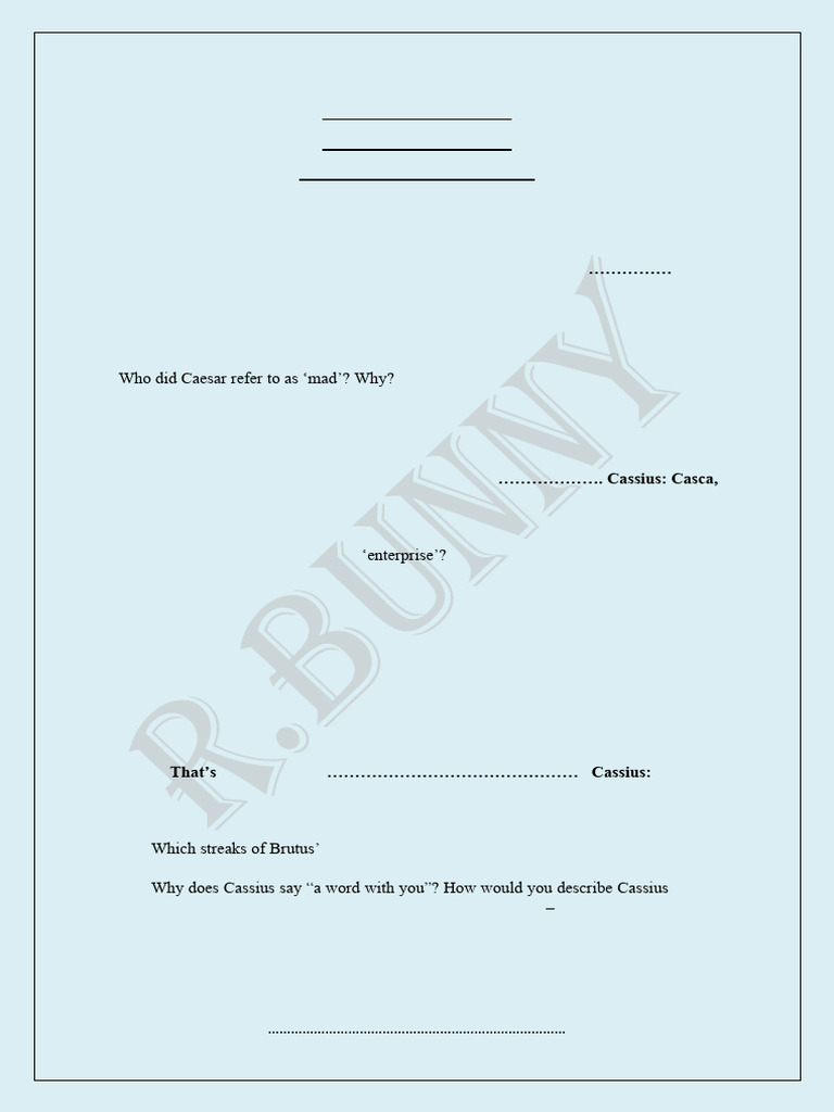 ACT 3 Scene-1 Reference To Context-10D | PDF