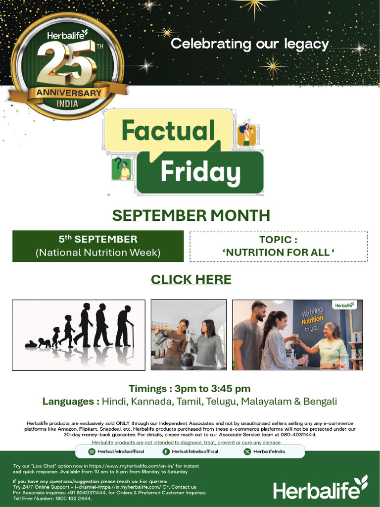 Factual Friday - Nutrition For All - Save The Date Flyer For September ...