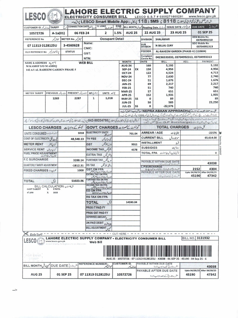Electricity Bill | PDF