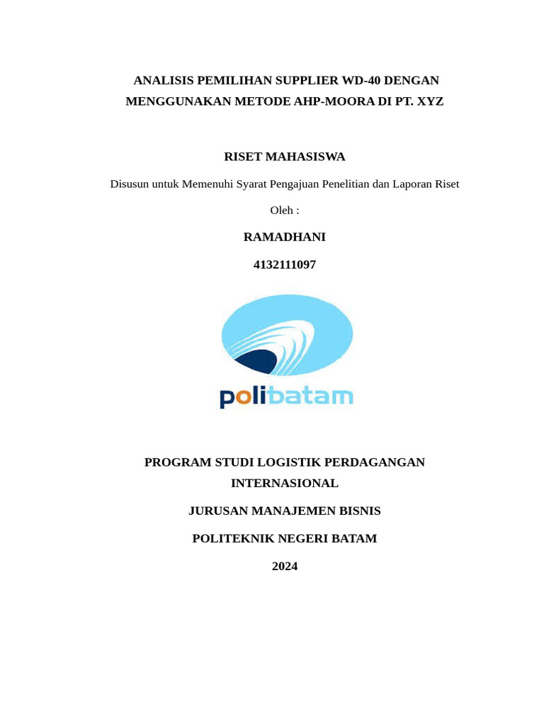 File Proposal - Ramadhani (Revisi) | PDF