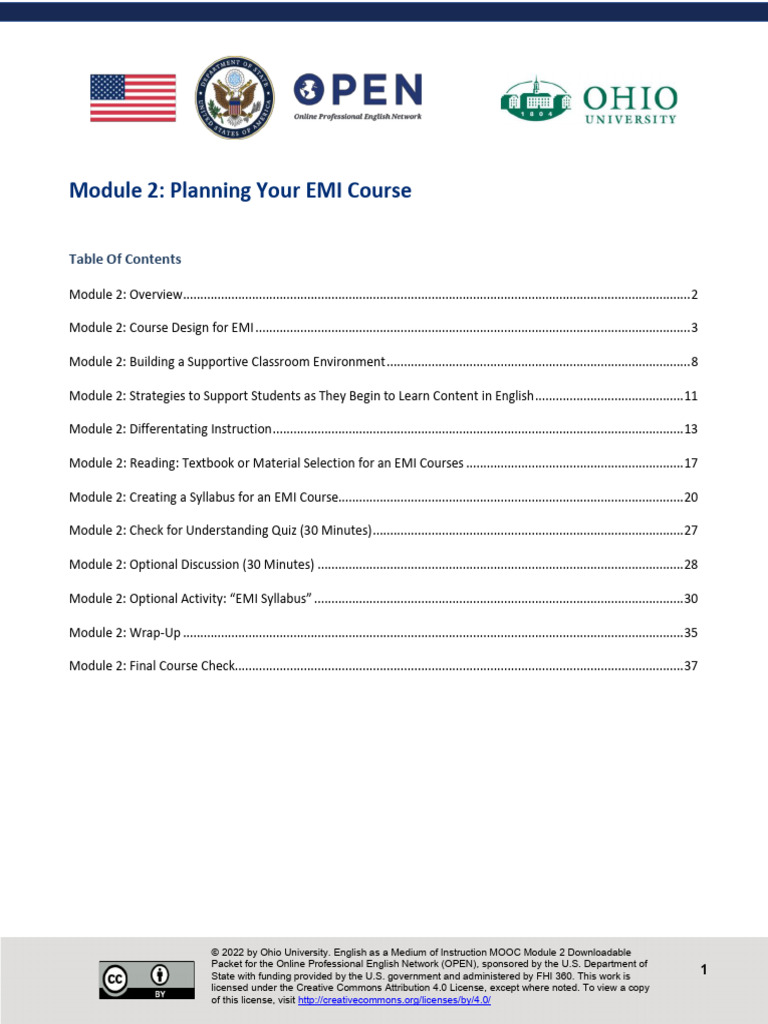 EMI MOOC Module 2 Packet 2025 | PDF | Learning | Human Communication