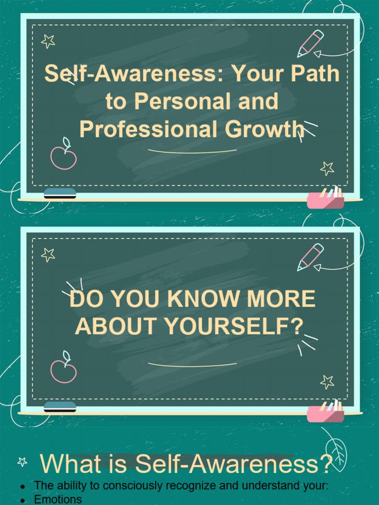 Self Awareness - Your Path To Personal and Professional Growth | PDF ...