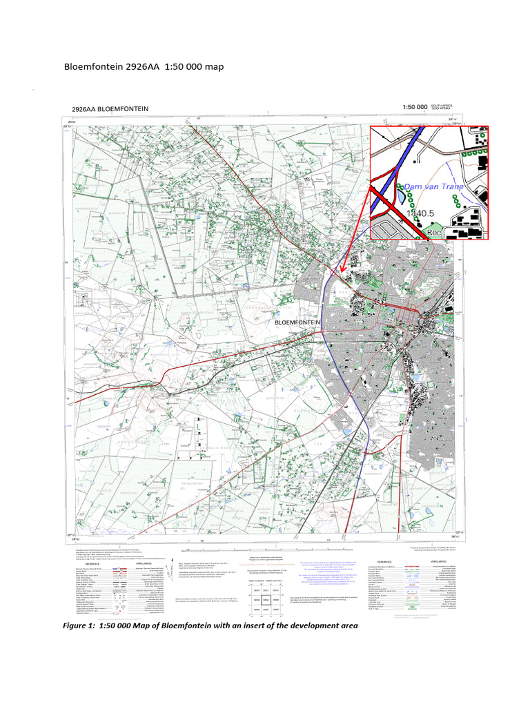 Bloemfontein 1:50,000 Map Overview | PDF