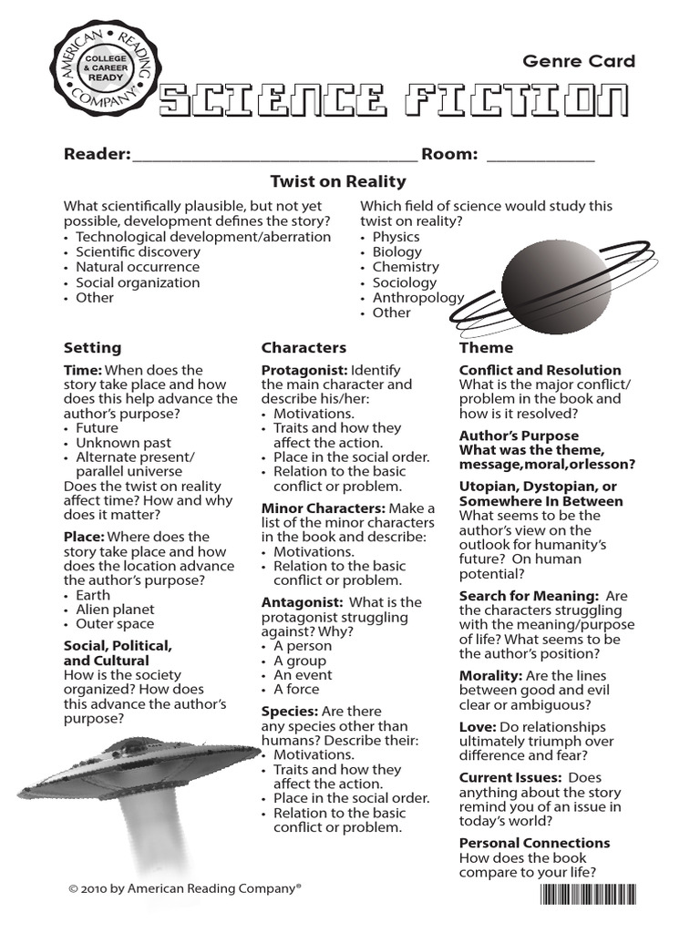Genre Card Science Fiction | PDF | Science