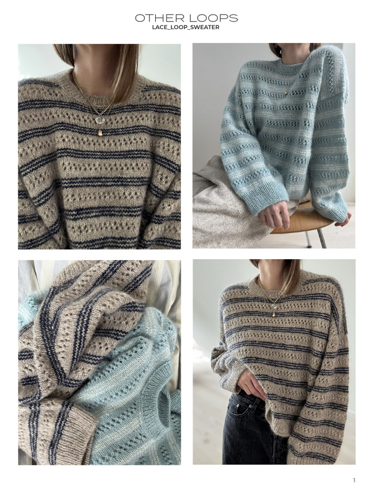 Other Loops - Lace Loop Sweater | PDF | Knitting | Knitting Needle