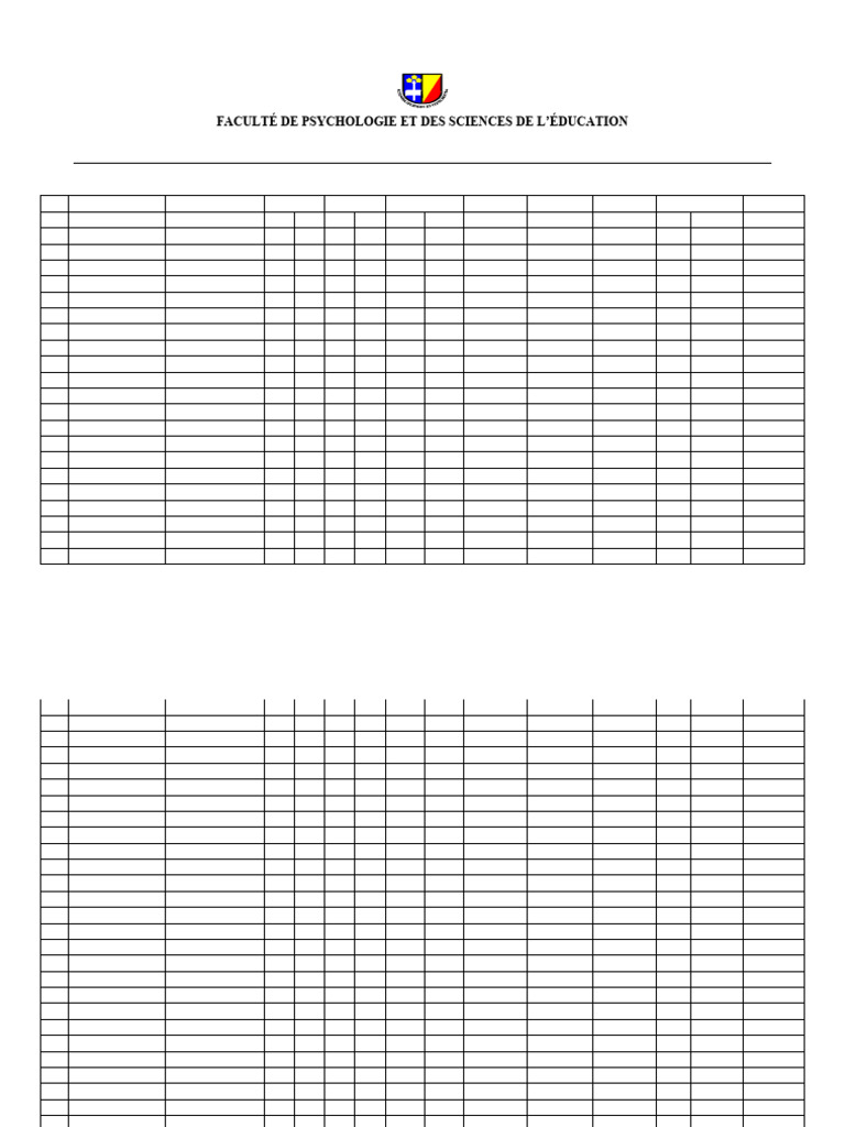 Attendance List for L3 LMD GEOT | PDF