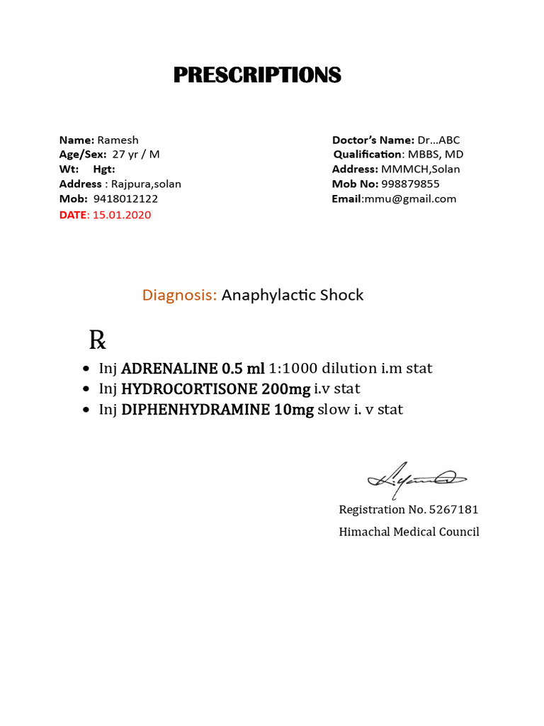 Sevredol Prescription for Ramesh | PDF | Drugs | Medical Specialties