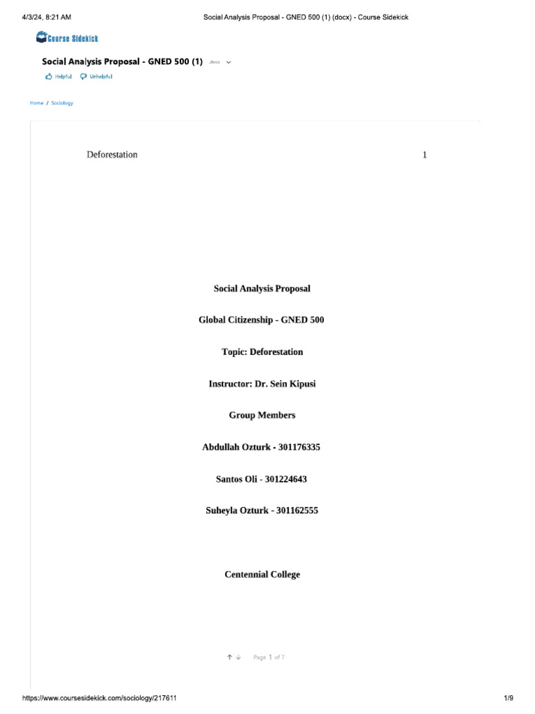 Social Analysis | PDF