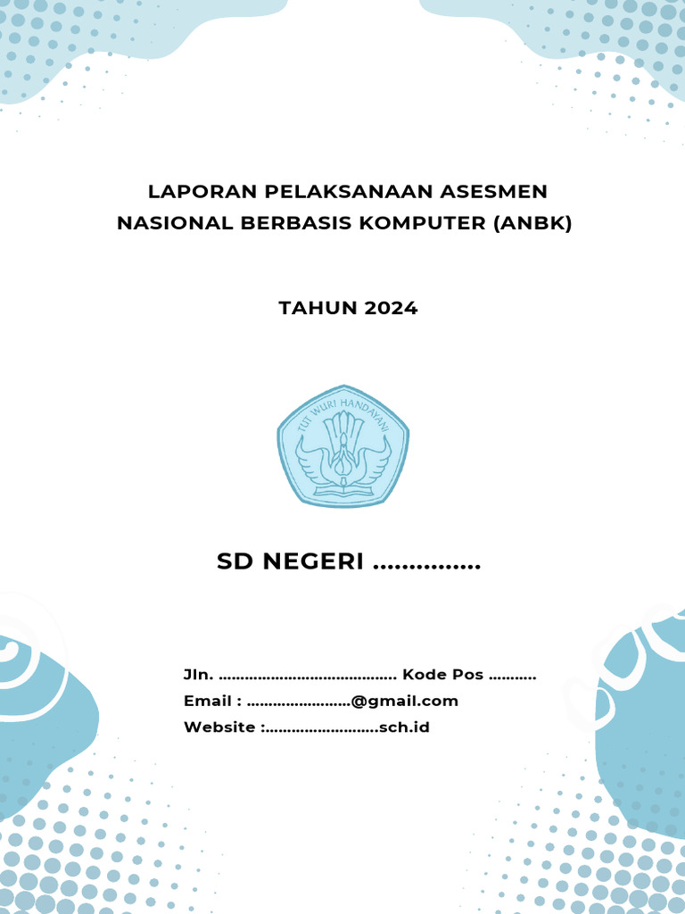 Laporan ANBK SD Tahun 2024 | PDF