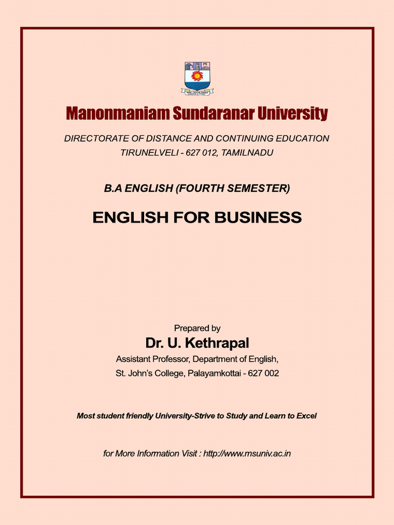 Mastering Business English Skills | PDF | Learning | English As A ...
