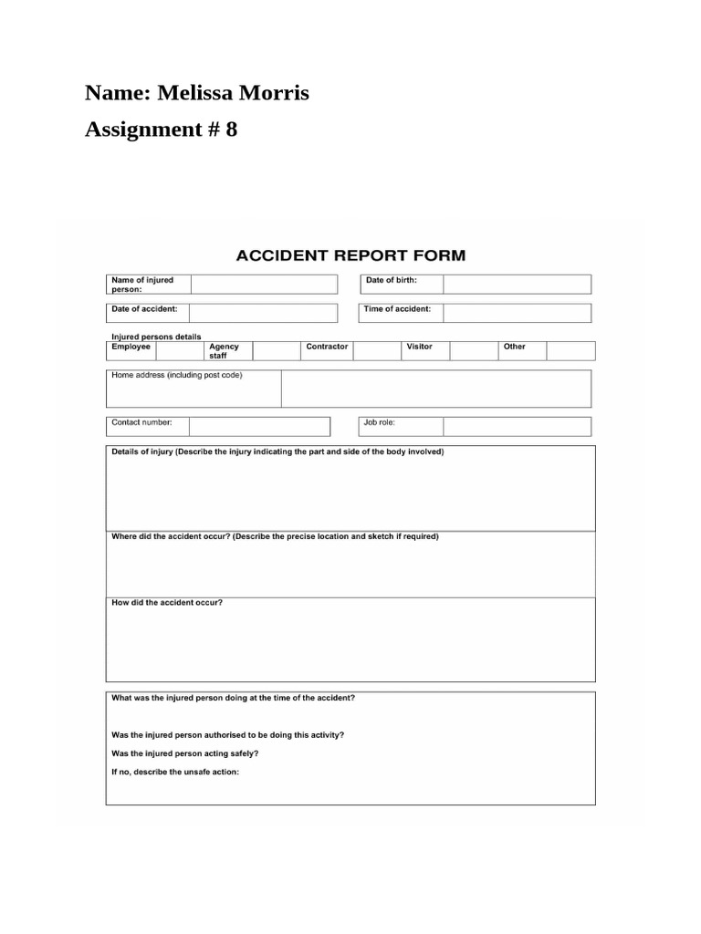 Accident Report Form | PDF