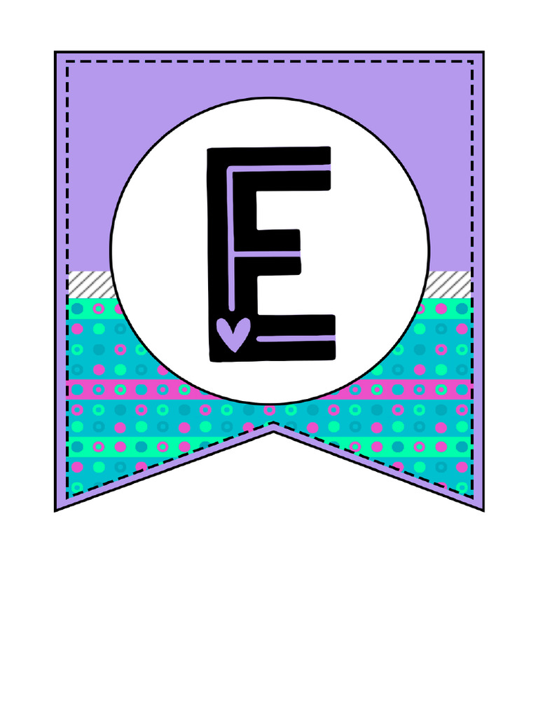 Classroom Banner Alphabet Letters Bunting | PDF