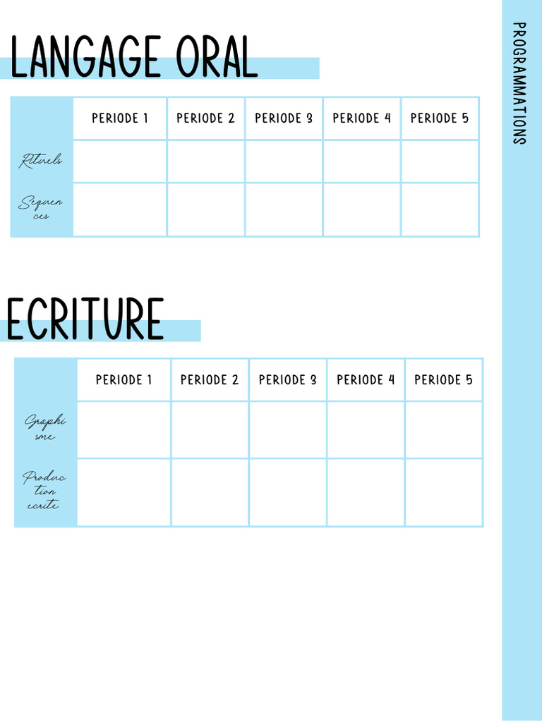 TRAME PROGRAMMATIONS | PDF