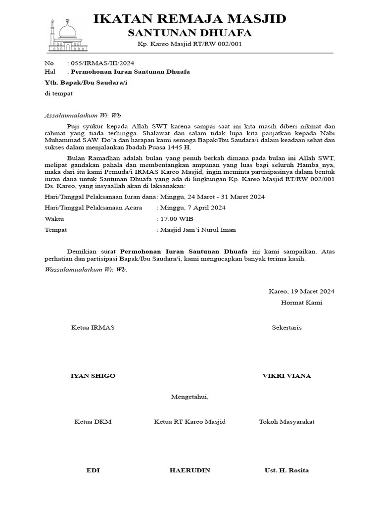 Ikatan Remaja Masjid | PDF