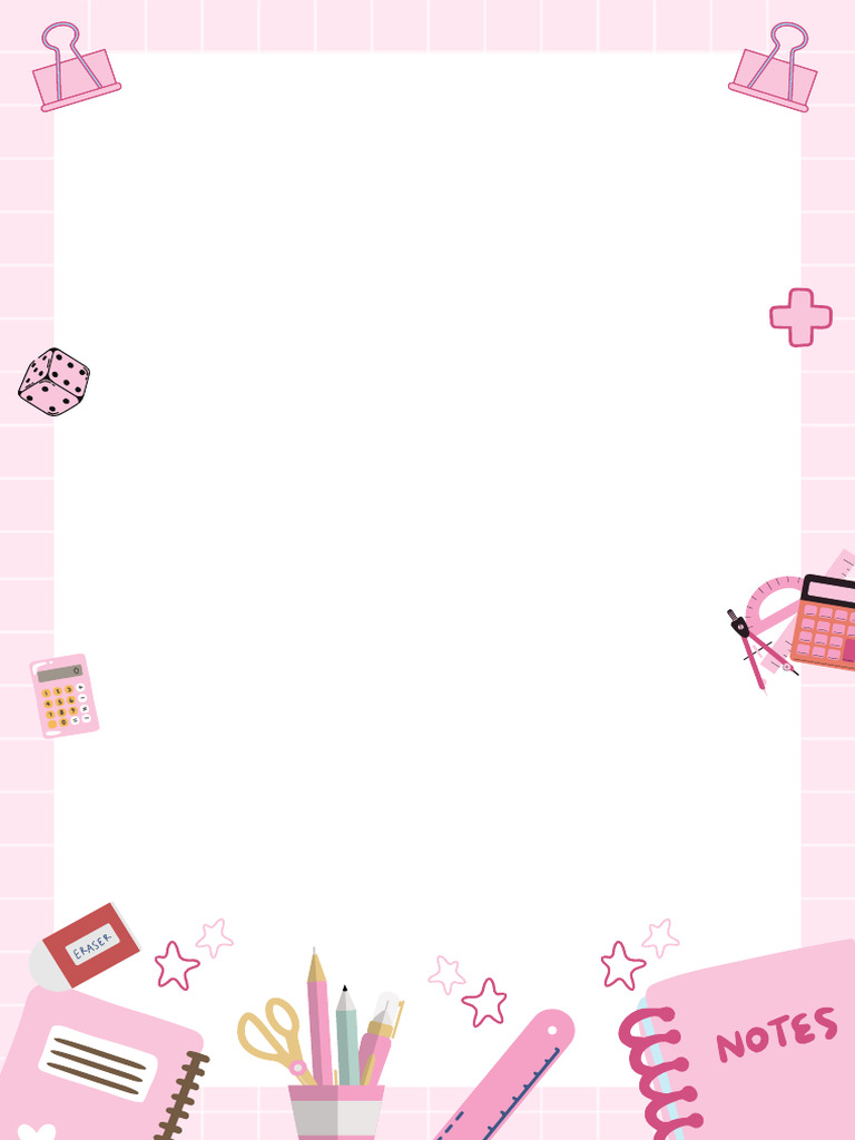 Pink Illustrative Math Page Border | PDF