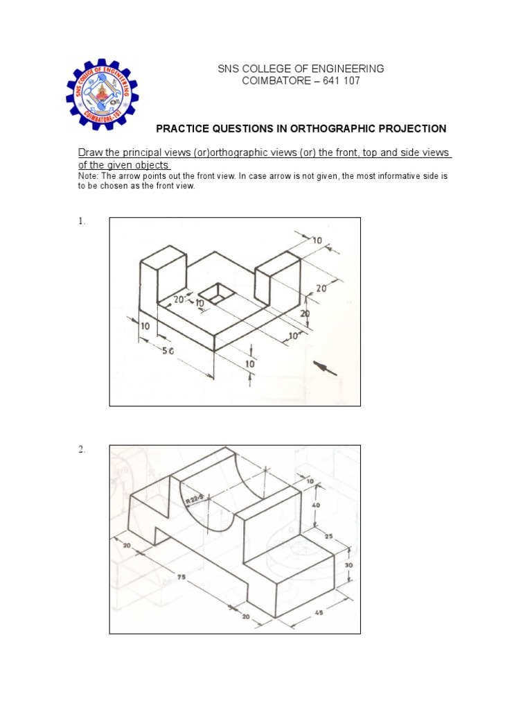 Orthographic Projection Problems And Solutions