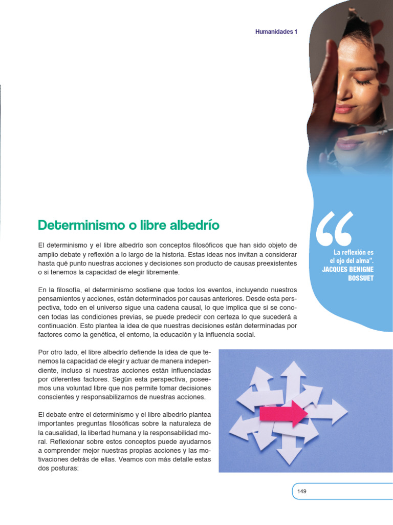 Reflexión sobre libre albedrío y determinismo | PDF | Libre albedrío ...