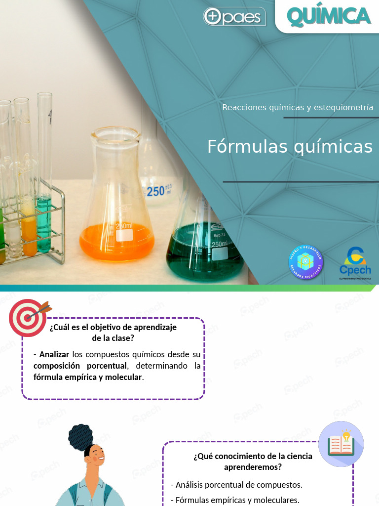 Fórmulas Químicas | PDF | Estequiometría | Fórmula