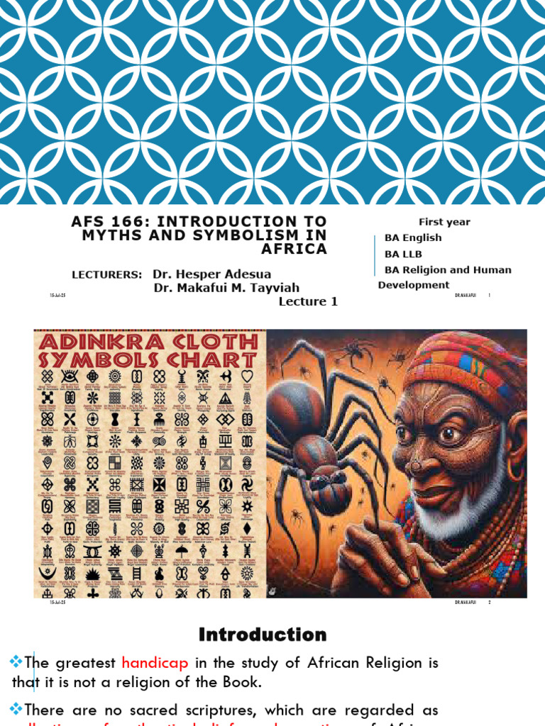 Myths and Symbolism in African Religion | PDF | Languages Of Africa