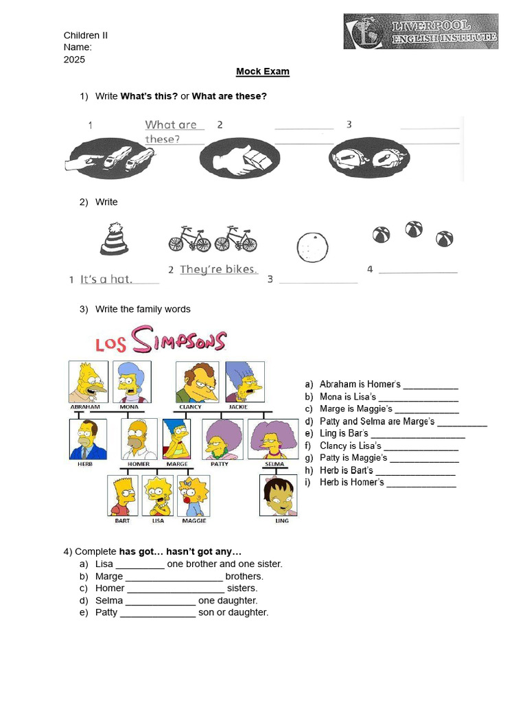 2025 Children II Mock Exam Guide | PDF