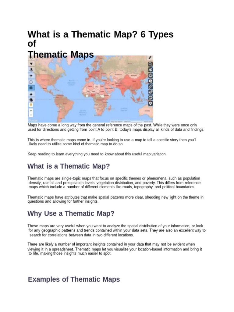 Thematic Cartography | PDF | Map | Contour Line