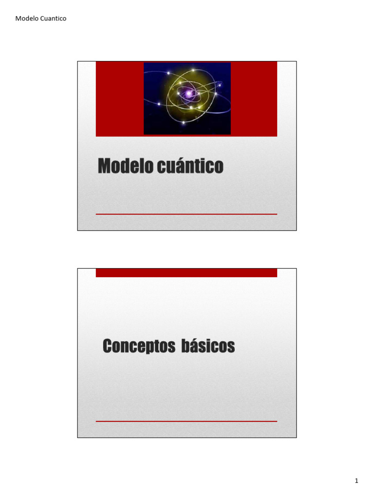 04 Modelo Cuantico | PDF