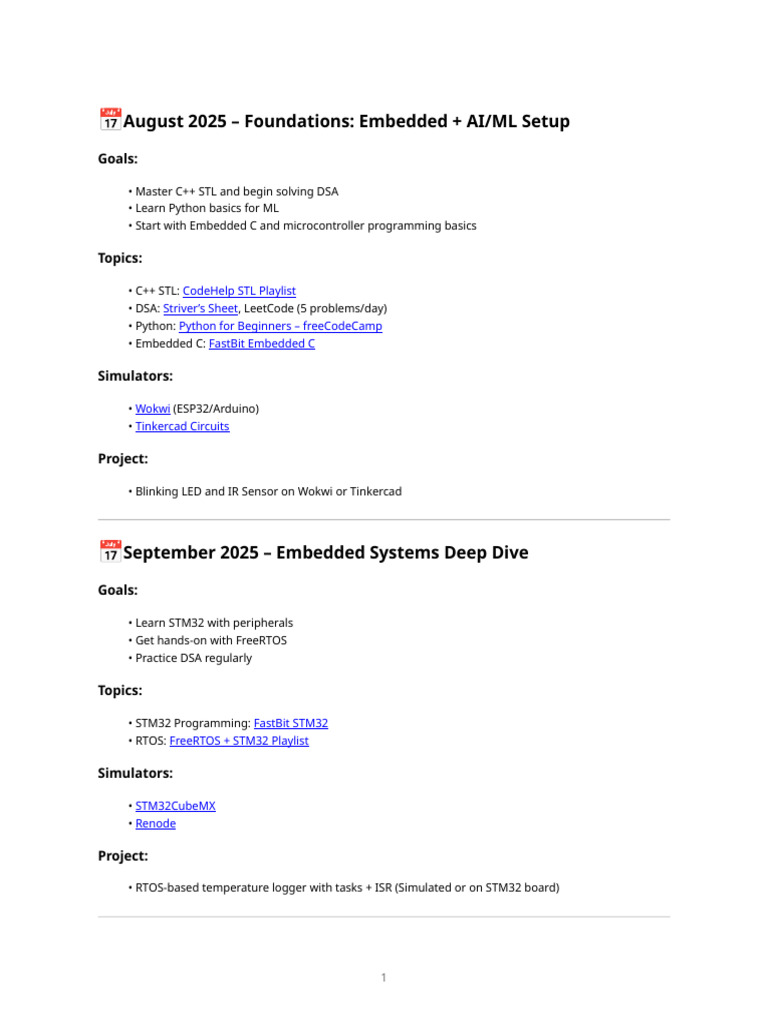 Embedded Ai Roadmap 2025 2026 | PDF | Embedded System | Hardware ...