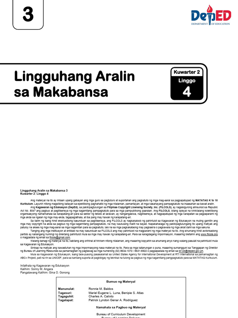 LE Makabansa 3 Q2 Week4 RTP | PDF