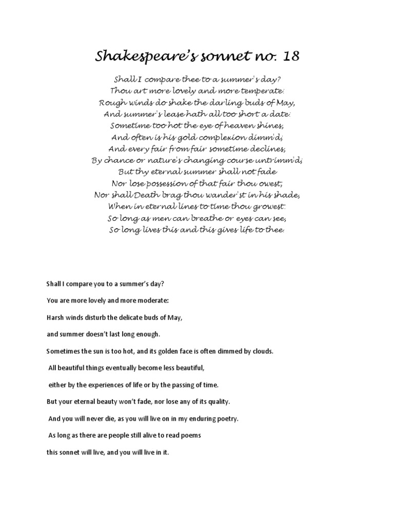 Shakespeare Sonnet1 | Shakespeare's Sonnets | Literary Criticism