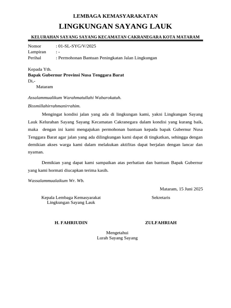 Proposal Batu Sikat Sayang Lauk | PDF