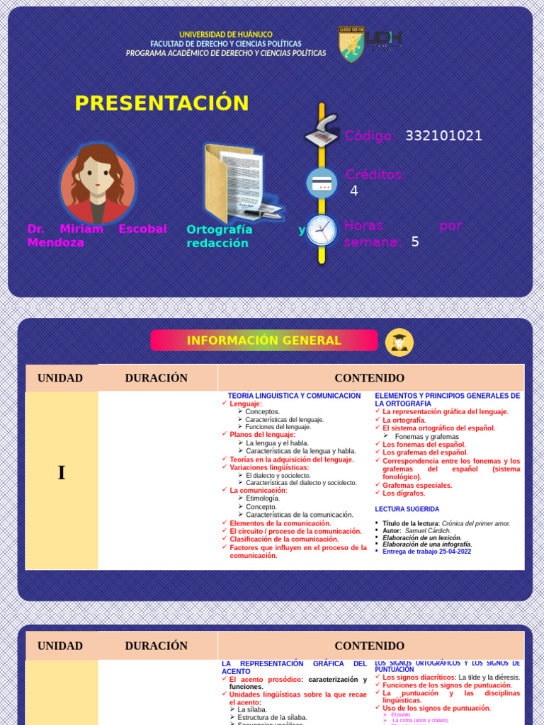 Presentación - Ortografìa Redacción | PDF | Grafemas | Lingüística