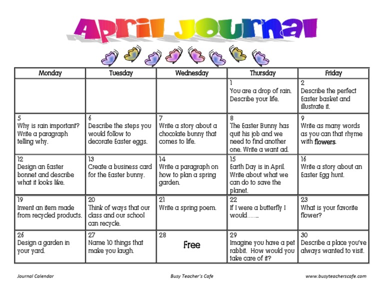 April Journal | PDF