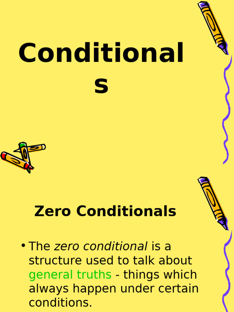 Conditionals Powerpoint | PDF | Linguistics | Syntax