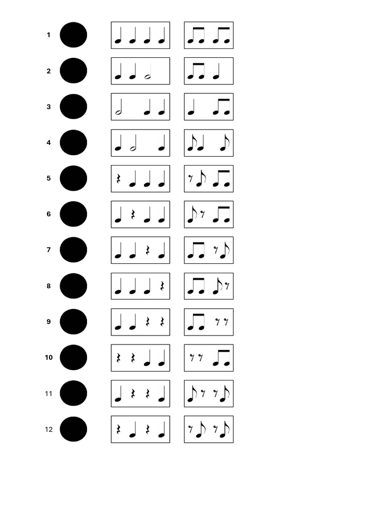Tapping Beat & Rhythm (With Notes) | PDF