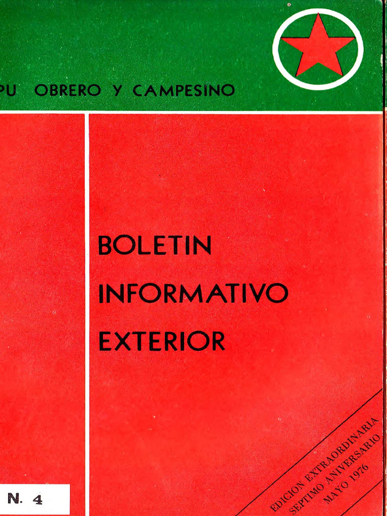 Boletín Informativo Exterior MAPU OC - 4 | PDF